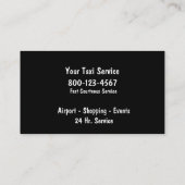 Simple Taxi Business Cards | Zazzle