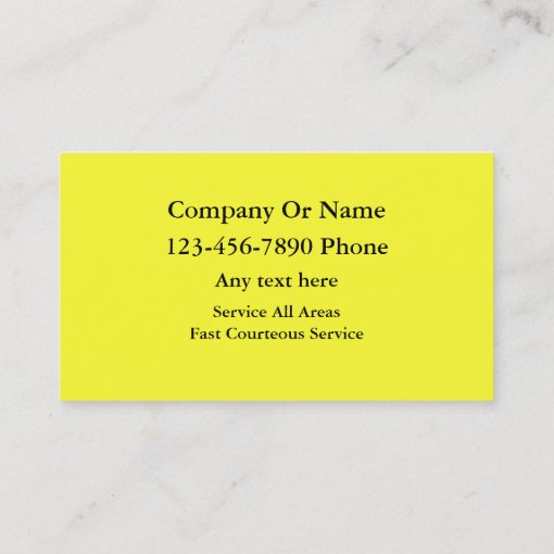 Simple Taxi Business Cards | Zazzle
