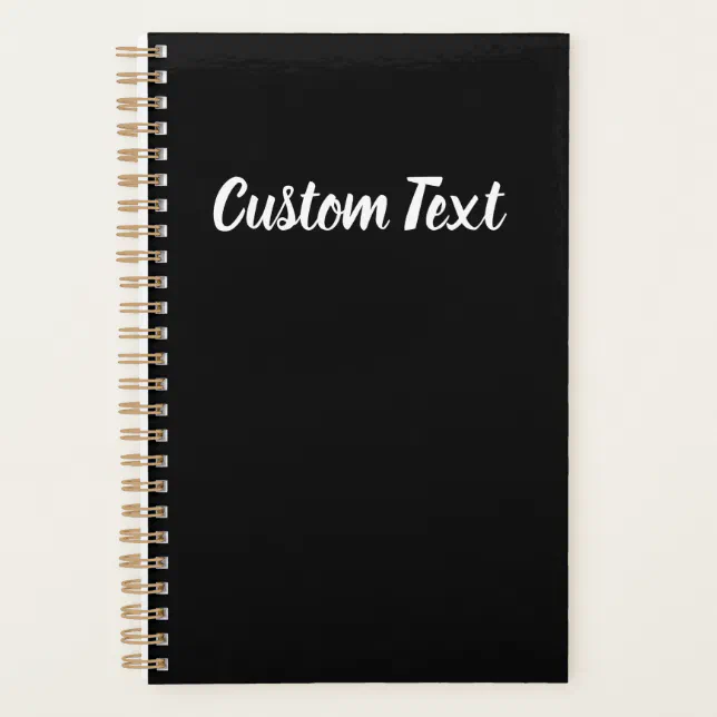 Simple Text Black and White Script Template Planner | Zazzle
