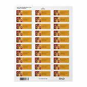 Simple Thanksgiving Icons Return Address Label | Zazzle