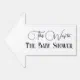 Simple This Way to The Baby Shower Arrow Sign | Zazzle