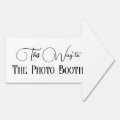 Simple This Way to The Photo Booth Arrow Sign | Zazzle
