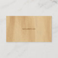 Simple Timber business card | Zazzle