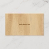 Simple Timber business card | Zazzle