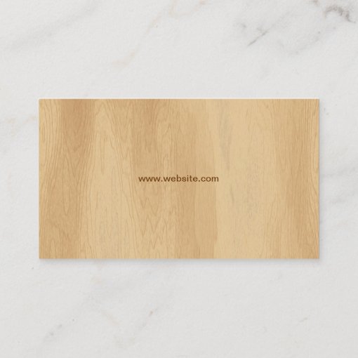 Simple Timber business card | Zazzle