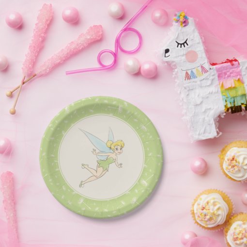 Simple Tinker Bell Baby Shower Paper Plates | Zazzle