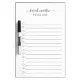 Simple To Do List Modern Black and White Elegant Dry Erase Board | Zazzle