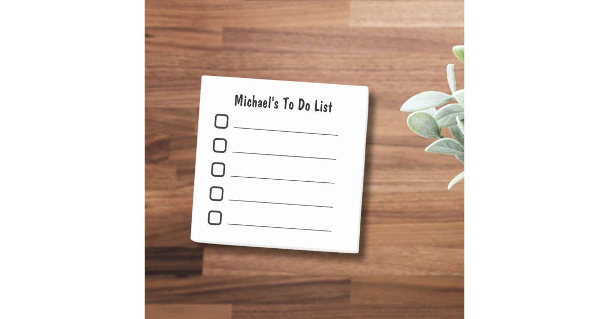 Simple To Do List Post-it Notes | Zazzle