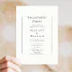 Simple Traditional Minimal Engagement Party Invitation | Zazzle