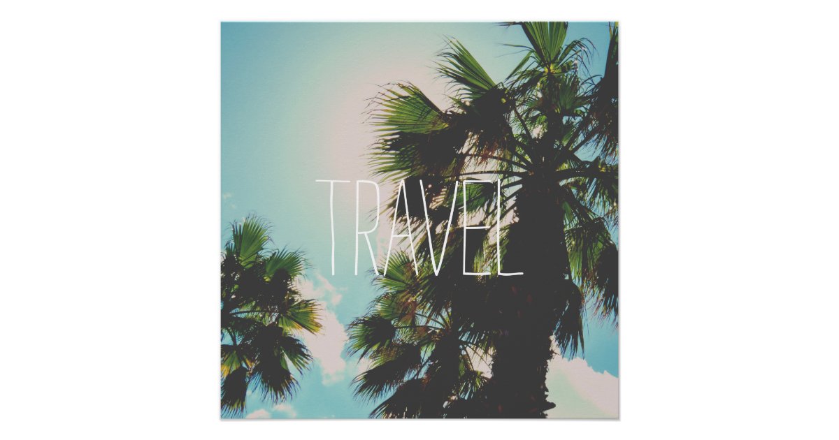 Simple Travel Template Poster | Zazzle