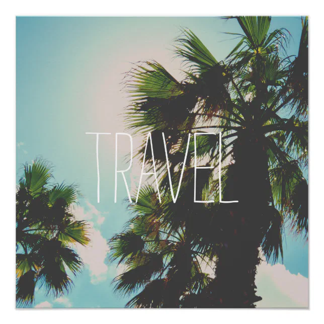 Simple Travel Template Poster | Zazzle