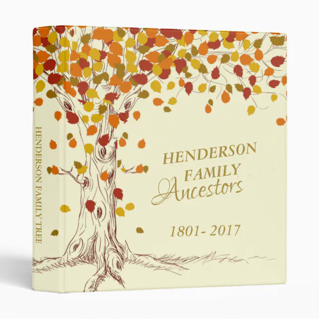 Simple Tree Design Family Tree Binder | Zazzle