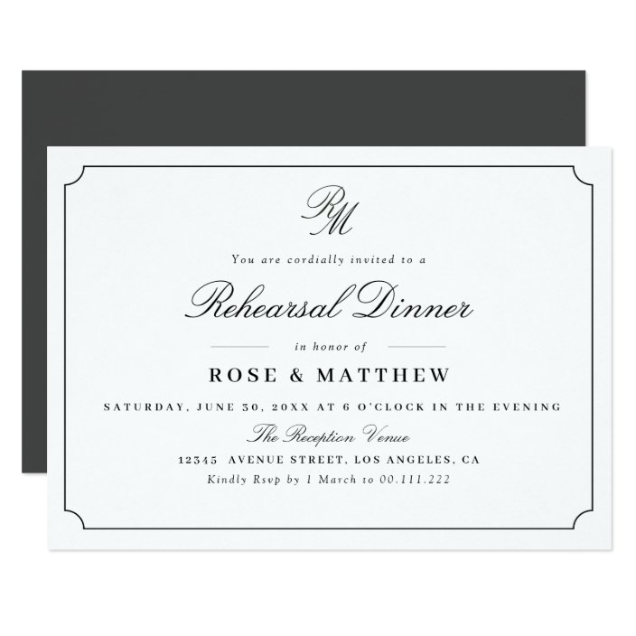 simple typography wedding reception invitation | Zazzle.com