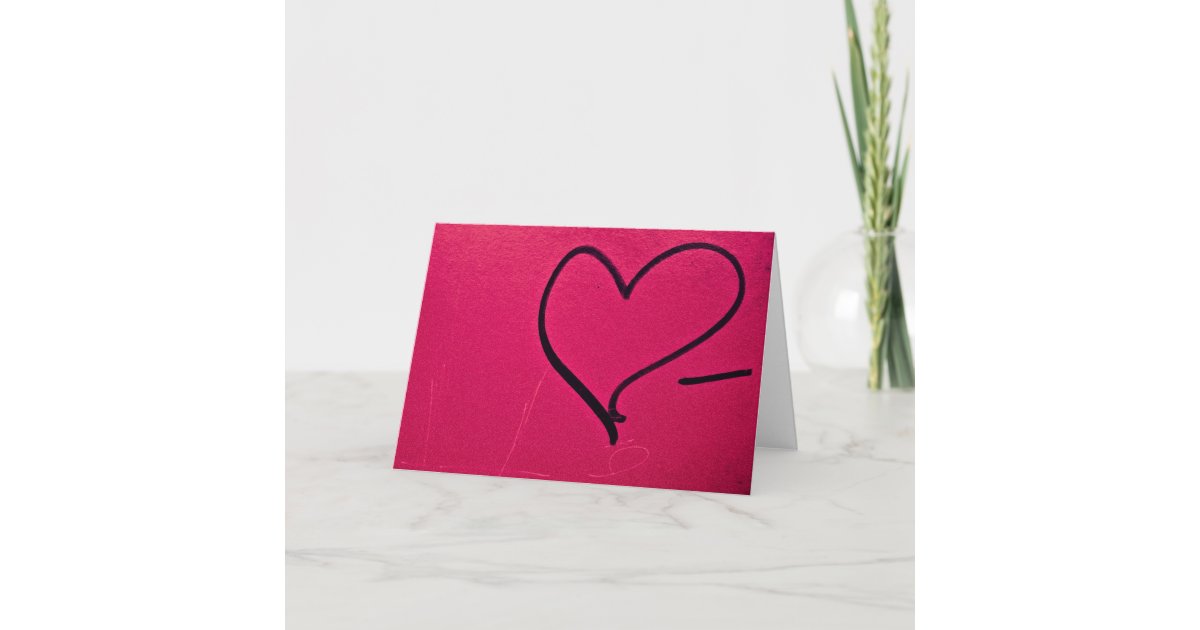 Simple Valentine's Day Heart Holiday Card | Zazzle