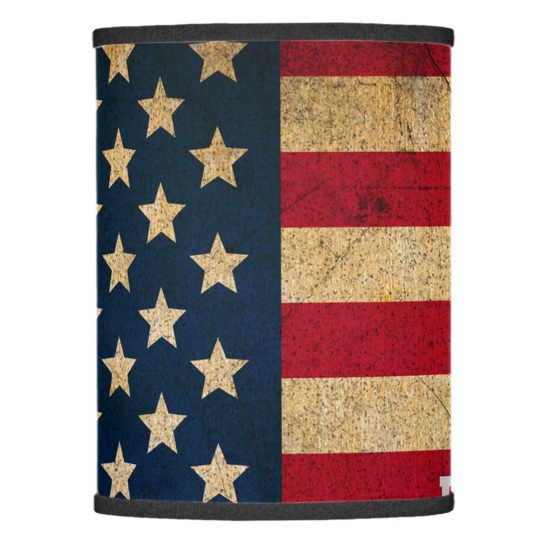 Simple Vintage American Flag Lamp Shade. | Zazzle