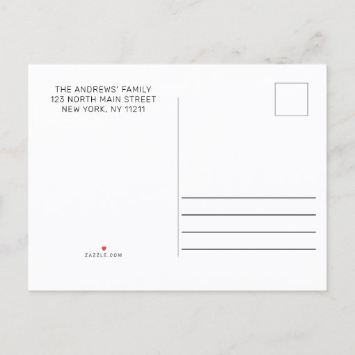 Simple Vintage Minimalist Black White Key Moving Announcement Postcard ...