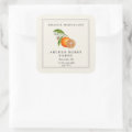 Simple Vintage Orange Marmalade Jam Jar Label | Zazzle