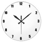 Plain White Simple Minimalist All-White Wall Clock | Zazzle.com