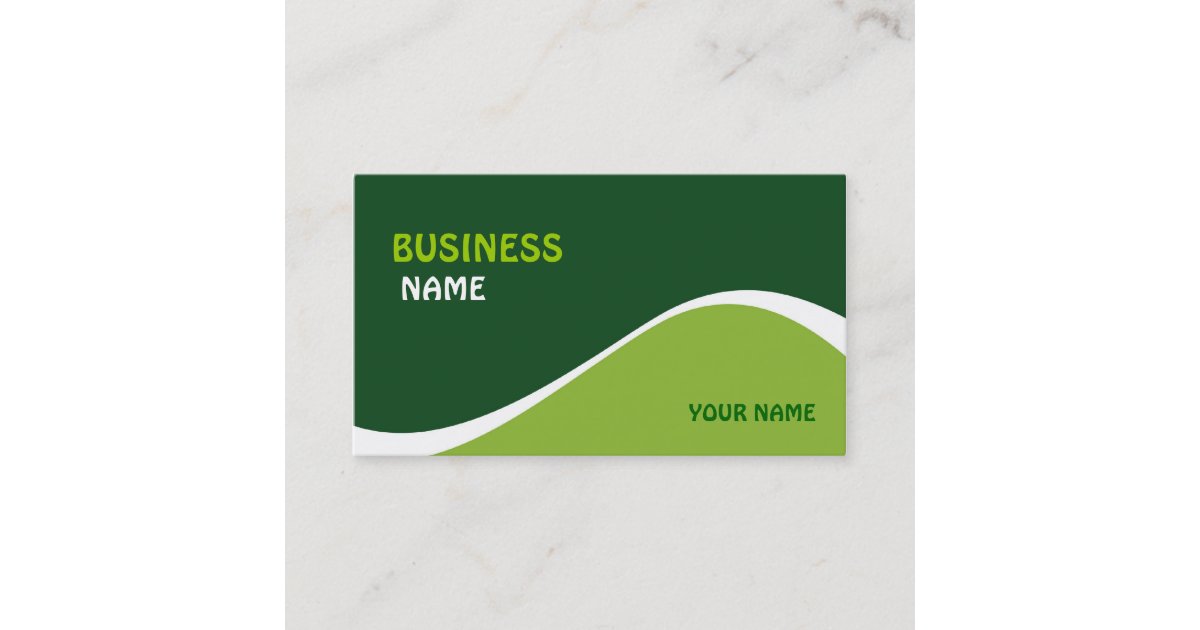 Simple Wave Design Business Card | Zazzle