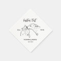 Simple We Do Too Dog Cat Wedding Pet Name Napkins | Zazzle