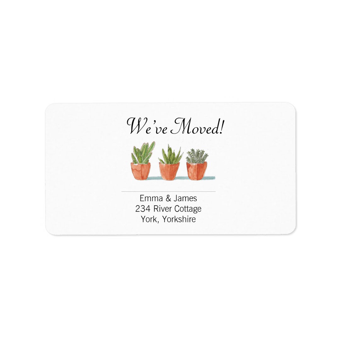 Simple We’ve Moved New Home Address Label | Zazzle