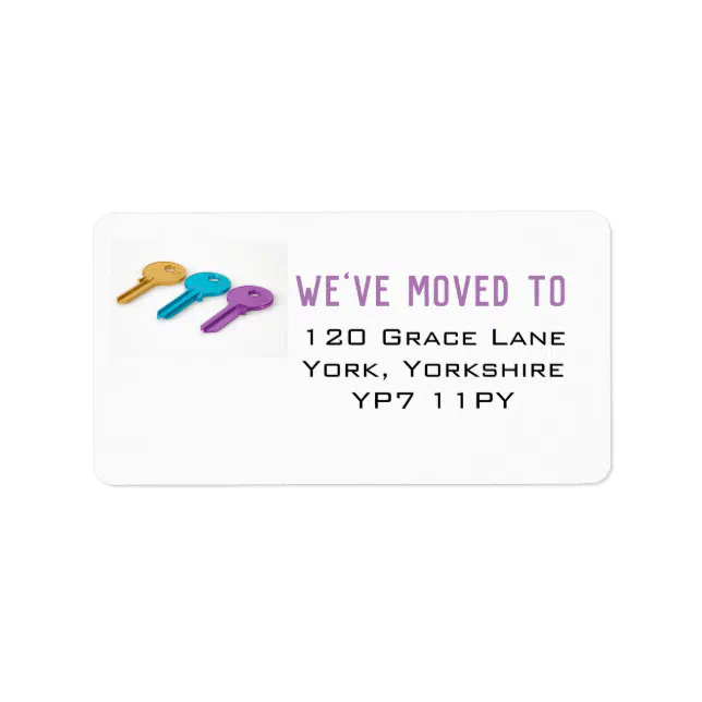 Simple We’ve Moved New Home Address Labels | Zazzle