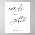 Simple Wedding Cards and Gifts Sign | Zazzle