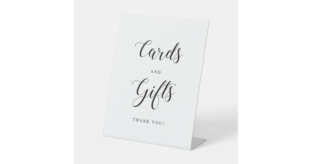 Simple Wedding Gift Table Sign | Zazzle