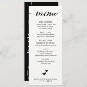 Simple Wedding Menu Elegant Script | Zazzle