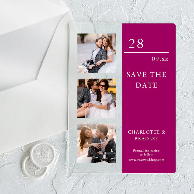 Simple Wedding Save The Date Photo Picture | Zazzle