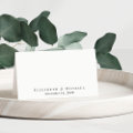 Simple Wedding Table Number Place Card | Zazzle
