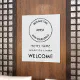 Simple Welcome To Hotel Name Logo Any Color Poster | Zazzle