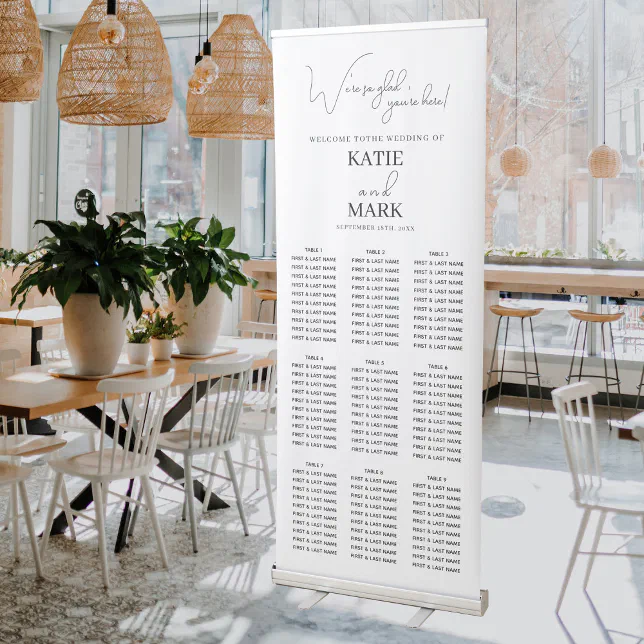 Simple Welcome To Our Wedding Sign Seating Chart | Zazzle