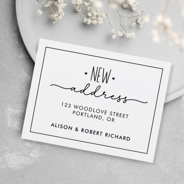 Simple We've Moved New Address Moving Announcement Postcard | Zazzle