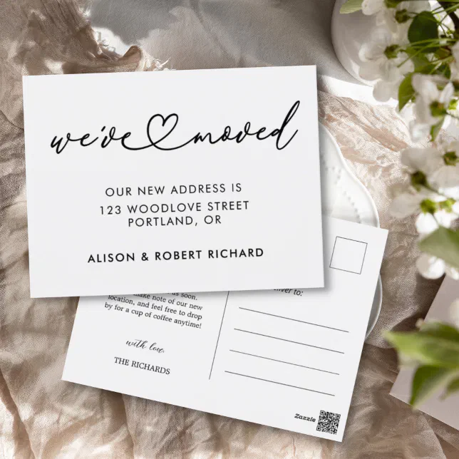 Simple We've Moved New Address Moving Announcement Postcard | Zazzle