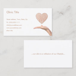 Simple White Dermatologist - Skin Doctor Card | Zazzle