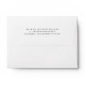 Simple White Envelope with Return Address | Zazzle