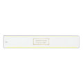 Simple White & Gold Foil Effect, Company/Event Ruler | Zazzle