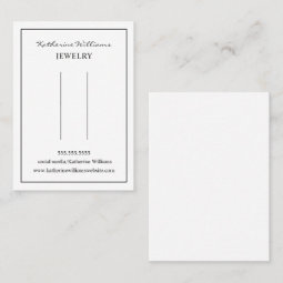 Simple White Hair Clip| Barrette Display Card | Zazzle