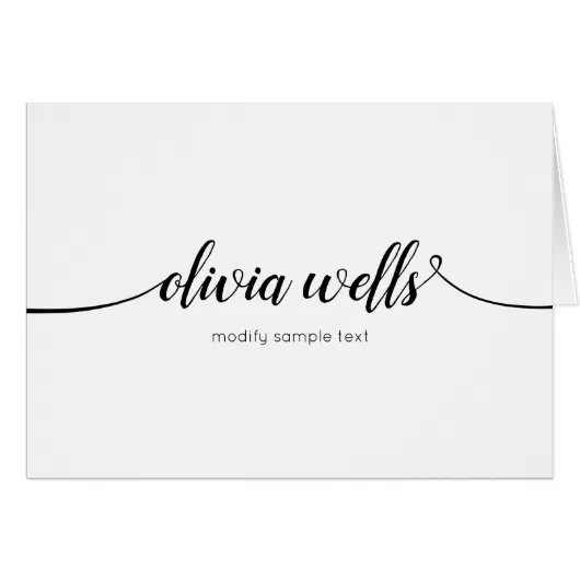 Simple White Handwritten Script Calligraphy | Zazzle