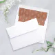 Simple White & Terracotta Outline Floral Patterned Envelope Liner | Zazzle