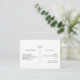 Simple White Wedding Invitation Cash Bar Detail | Zazzle