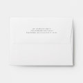 Simple White with Return Address on Back Flap of Envelope | Zazzle