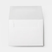 Simple White with Return Address on Back Flap of Envelope | Zazzle