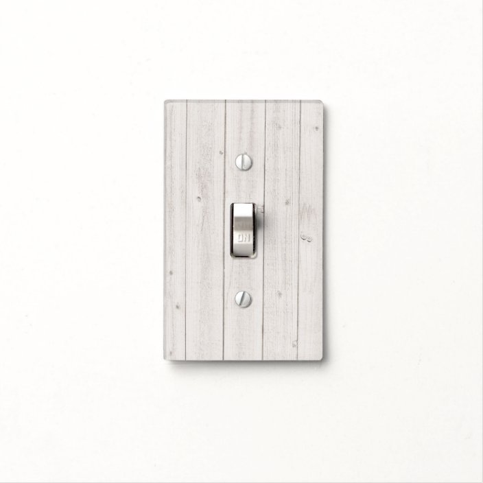 Simple White Wood Light Switch Cover | Zazzle.com
