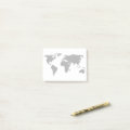 Simple World Map Design Post-it Notes | Zazzle