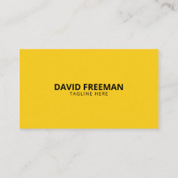 Simple Yellow & Black Front Loader Construction Business Card | Zazzle