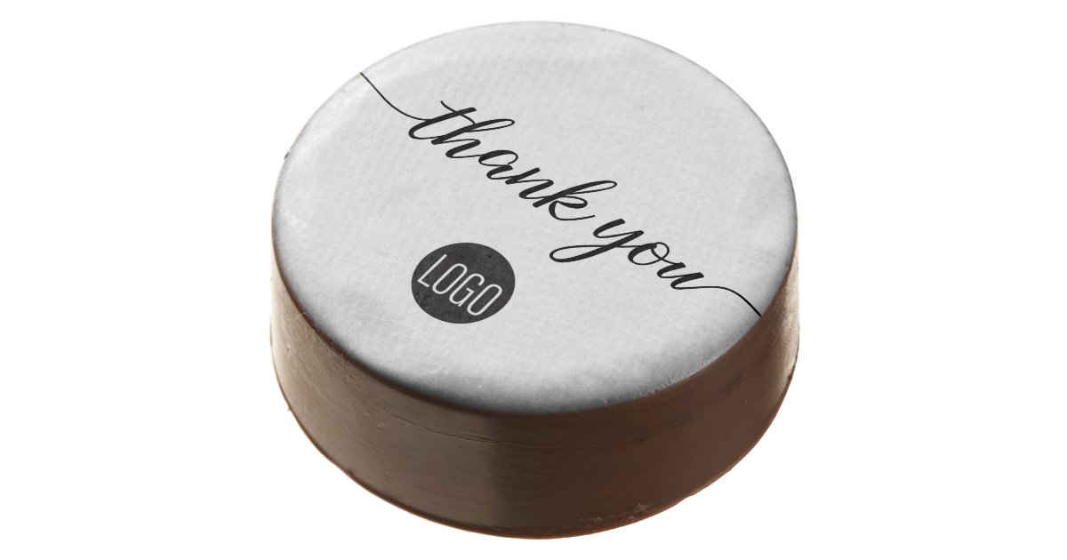 Simple Your Company Logo here Thank you Custom Chocolate Covered Oreo ...