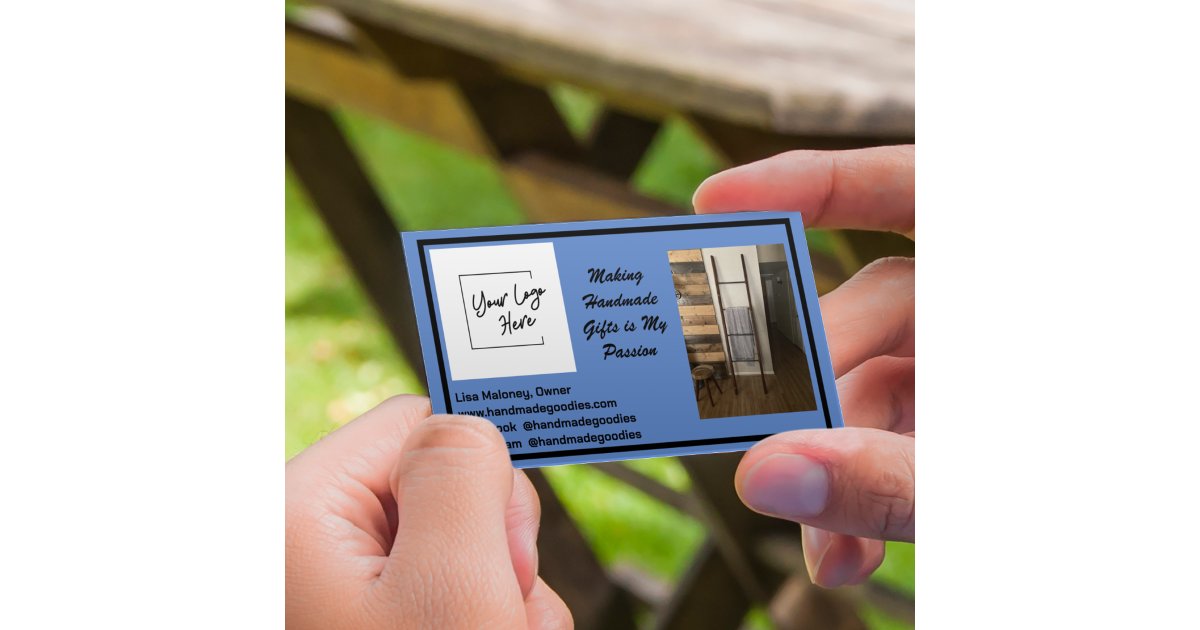 Simple Your Photo Custom Crafter Business Card | Zazzle
