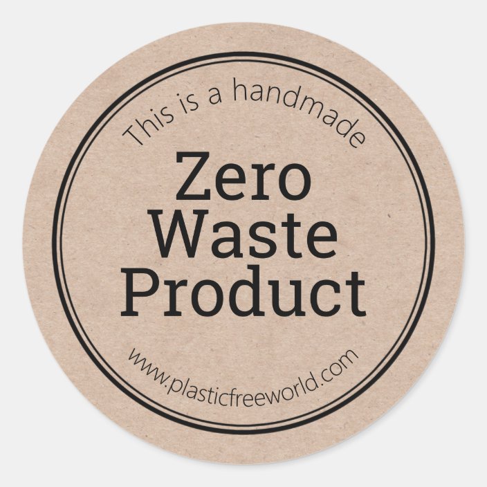 Simple Zero Waste Product Labels | Zazzle.com